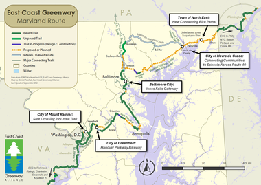 East Coast Greenway - Maryland updates state trails strategic plan ...